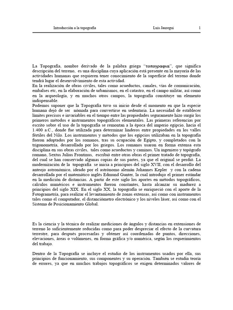 SEPARATA N 01-1 INTRODUCCION A La TOPOGRAFIA-1-4 | PDF