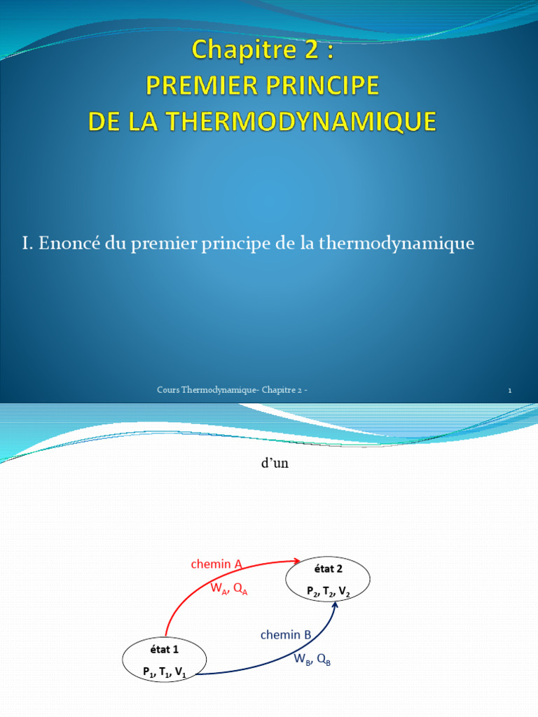 Chapitre 2 thermo ppt | PDF
