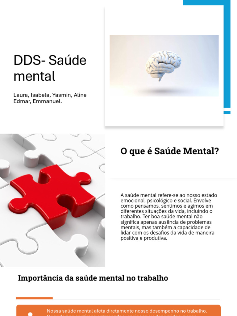 DDS- Saúde Mental 1 | PDF