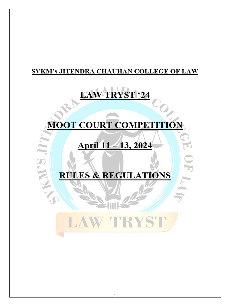 law-tryst-2024-moot-court-rules- | PDF
