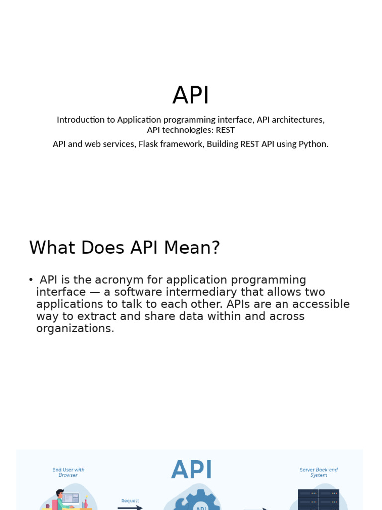API - Final | PDF