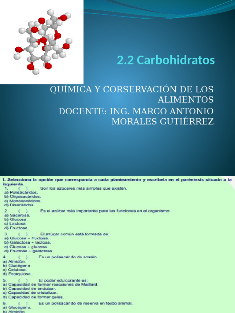 CARBOHIDRATOS | PDF
