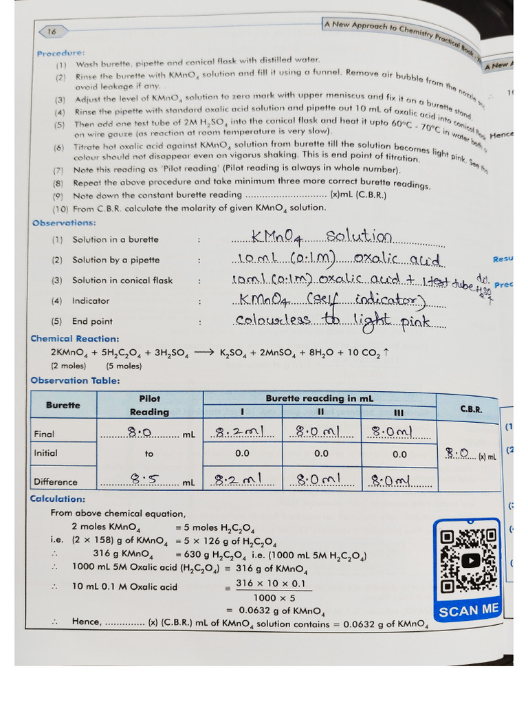 Chemistry Practical 1& 2 | PDF