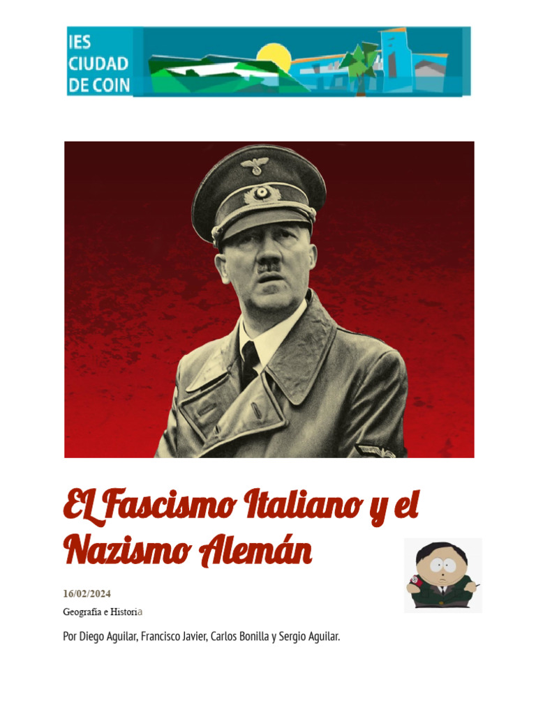 Fascismo Italiano y Nazismo Alemán | PDF | Alemania nazi | nazismo