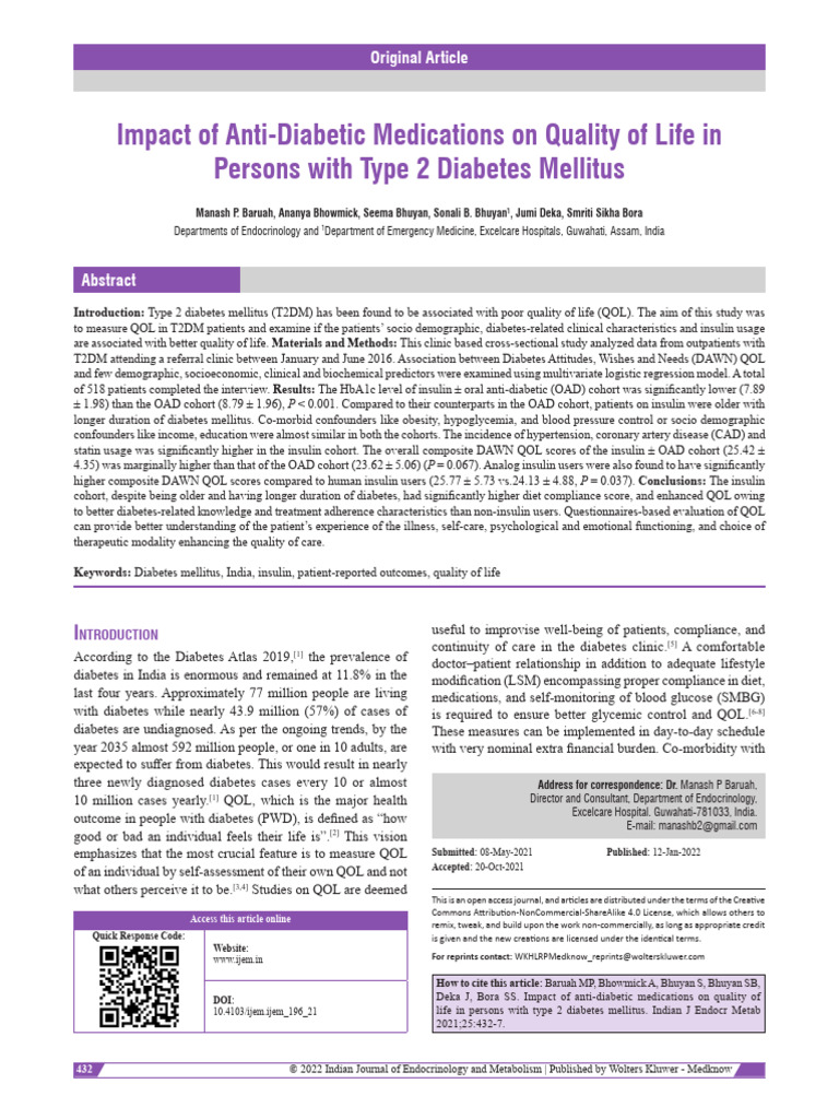 35 Impact - of - Anti - Diabetic - Medications - On - Quality - Of.11 ...