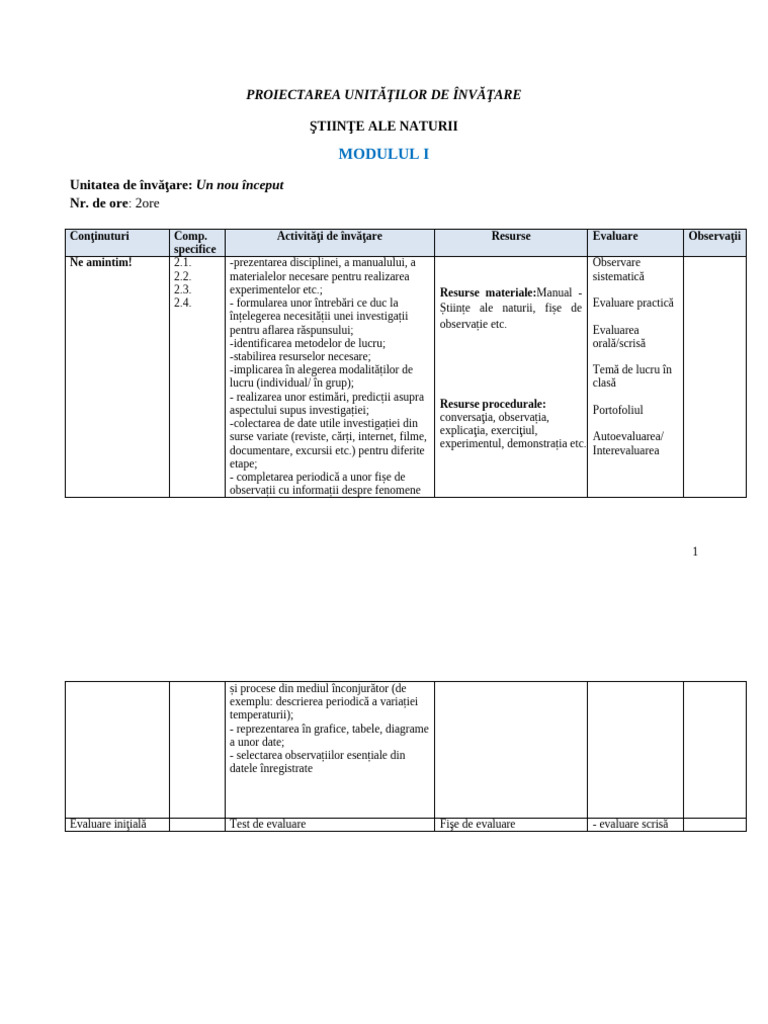 Stiinte Modul1 | PDF