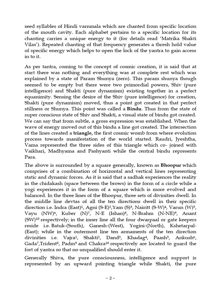 Unique Energy To It (For Details Read Matrika Shakti Vilas ) - Repeated Chanting of That ...