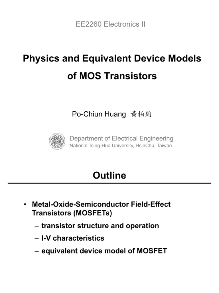 2-1 MOS Transistors 24 | PDF
