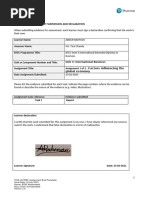 Learner Declaration Sheet | PDF | Computers