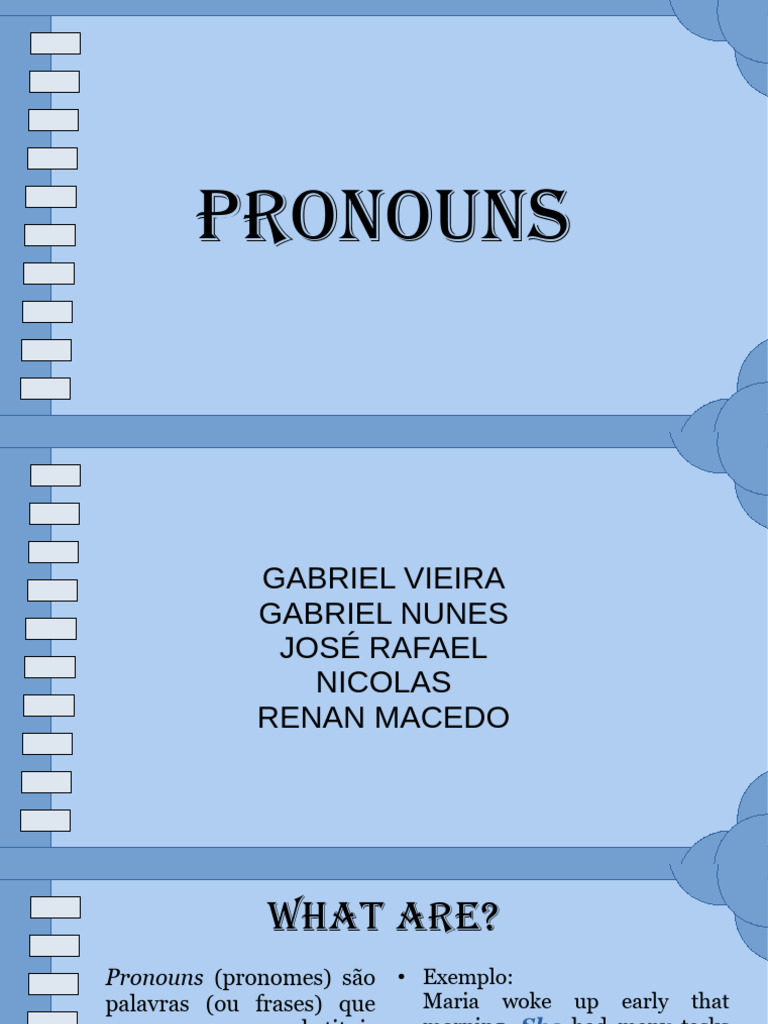 PRONOUNS Slides 2 B Edif. | PDF