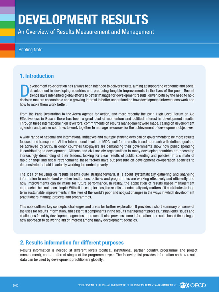 Development Results Note | PDF