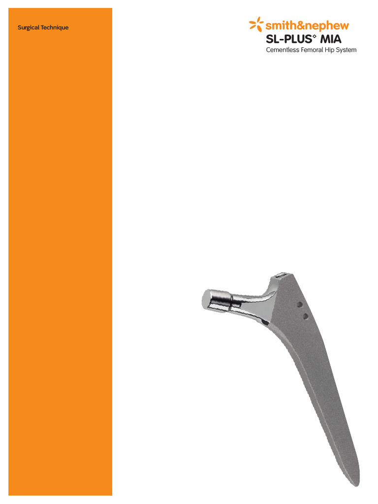 SL Plus MIA Cementless Femoral | PDF