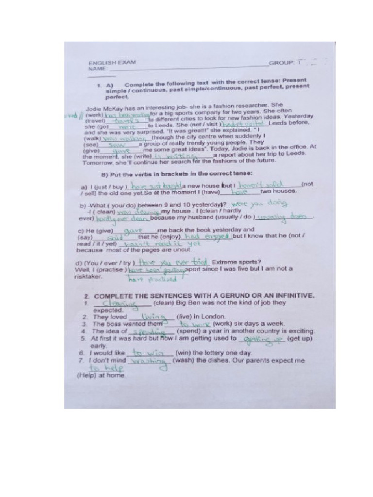 Grammar Review | PDF