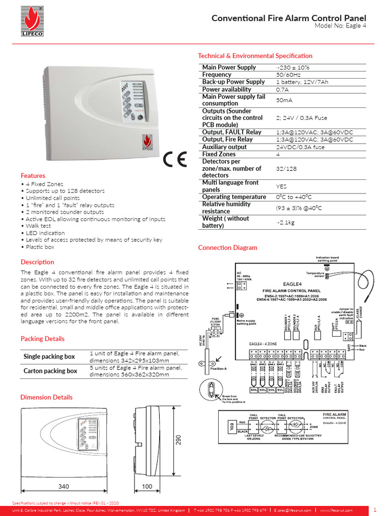 Eagle-4-Fire-Alarm-Control-Panel-1_compressed | PDF