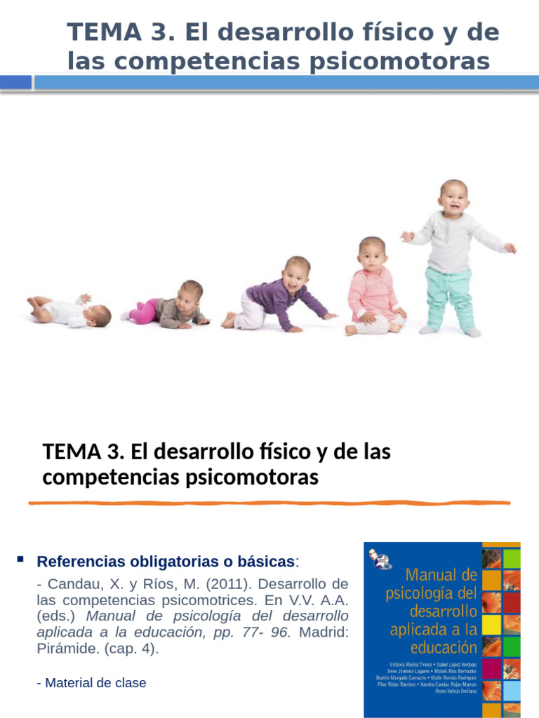 Tema 3. Desarrollo Físico y Psicomotor | PDF