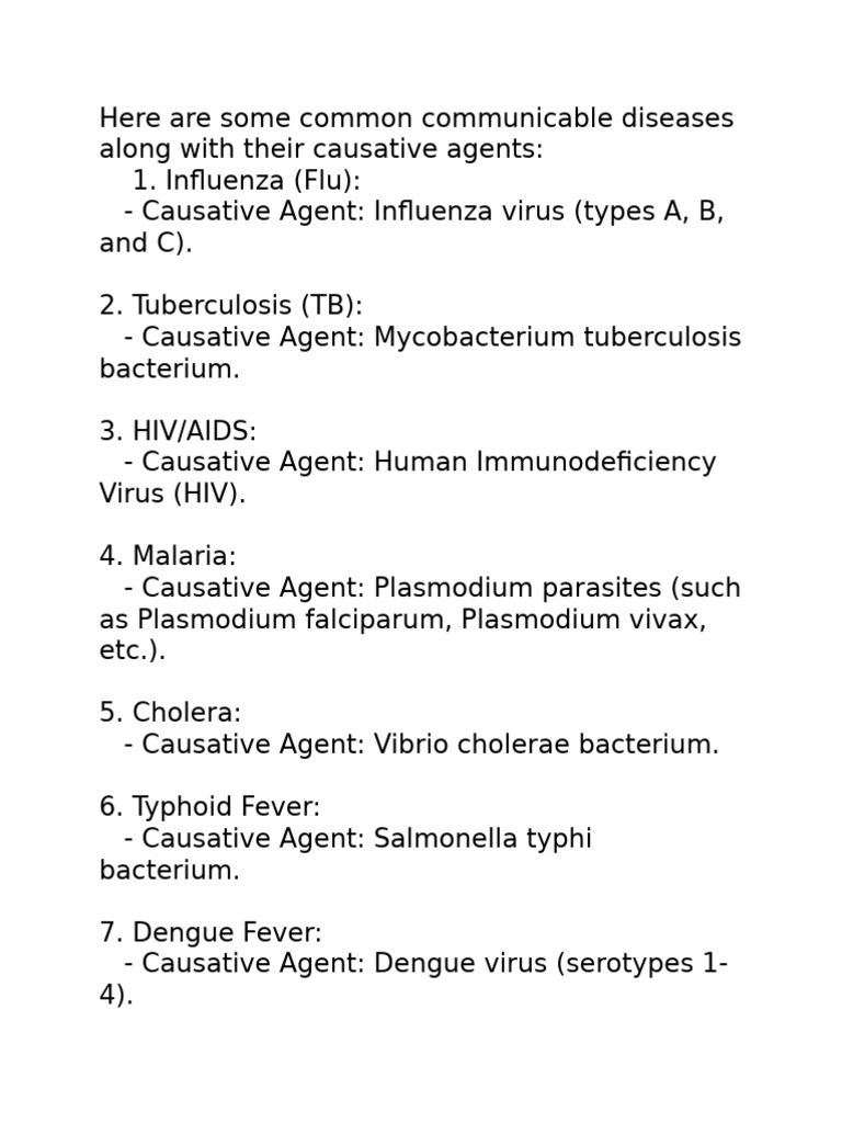 Common Communicable Disease | PDF