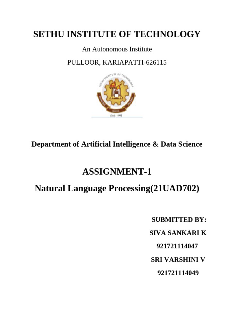 NLP 1 | PDF