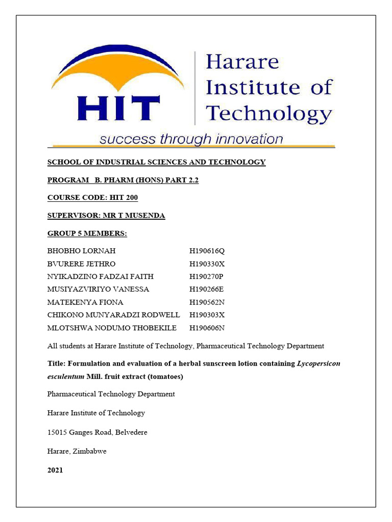 HIT 200 GROUP 5 FINAL SUBMISSION | PDF