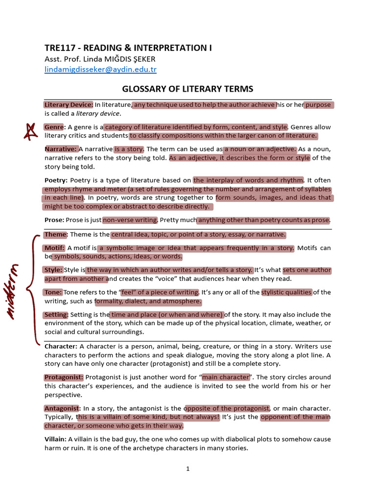 Reading&interpretation-I Study Pack | PDF