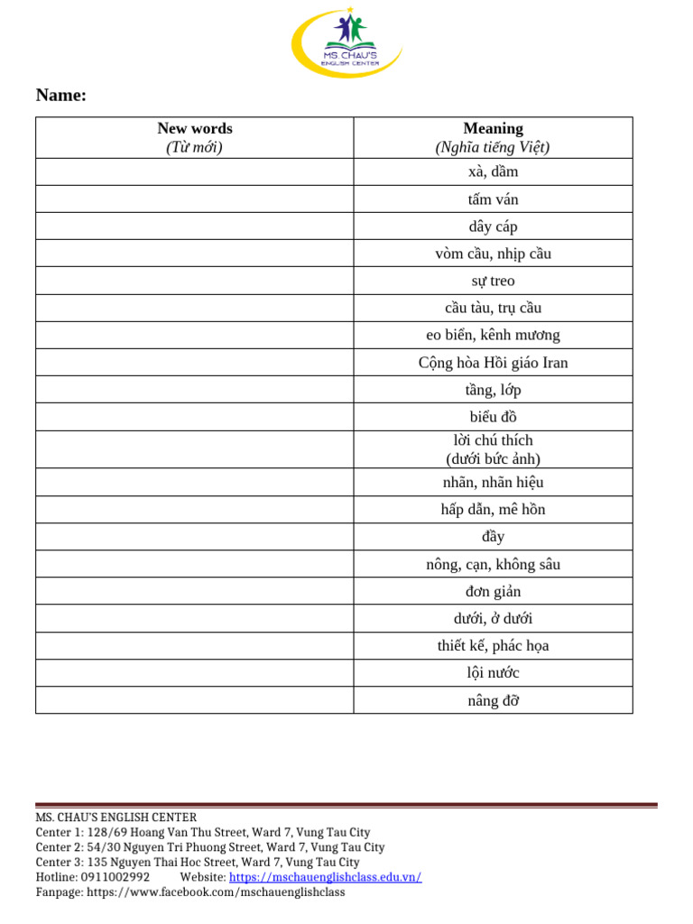 Check Vocab | PDF