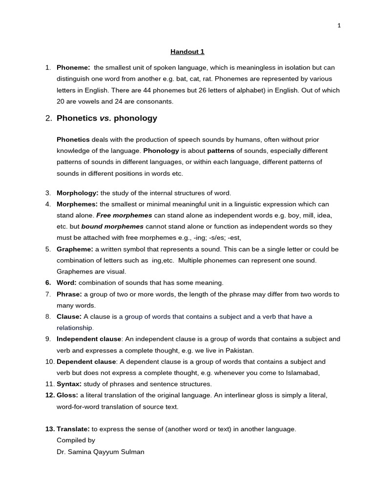 Handout 1 (Syntax) 10.9.23 | PDF