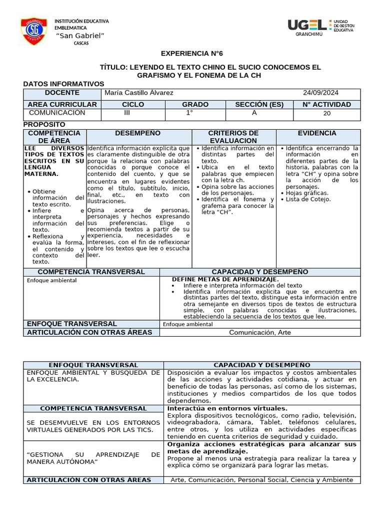 Nº 20 - M-24.09 COM Leyendo El Texto Chino | PDF