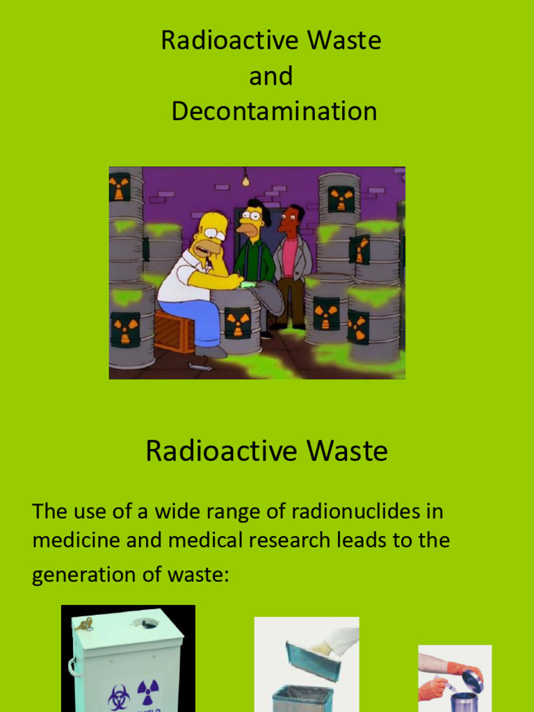 MIO104S Radioactive Waste and Contamination 2024 | PDF
