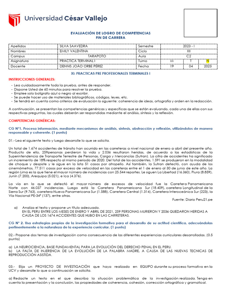 Silva Saavedra Emily Valentina | PDF