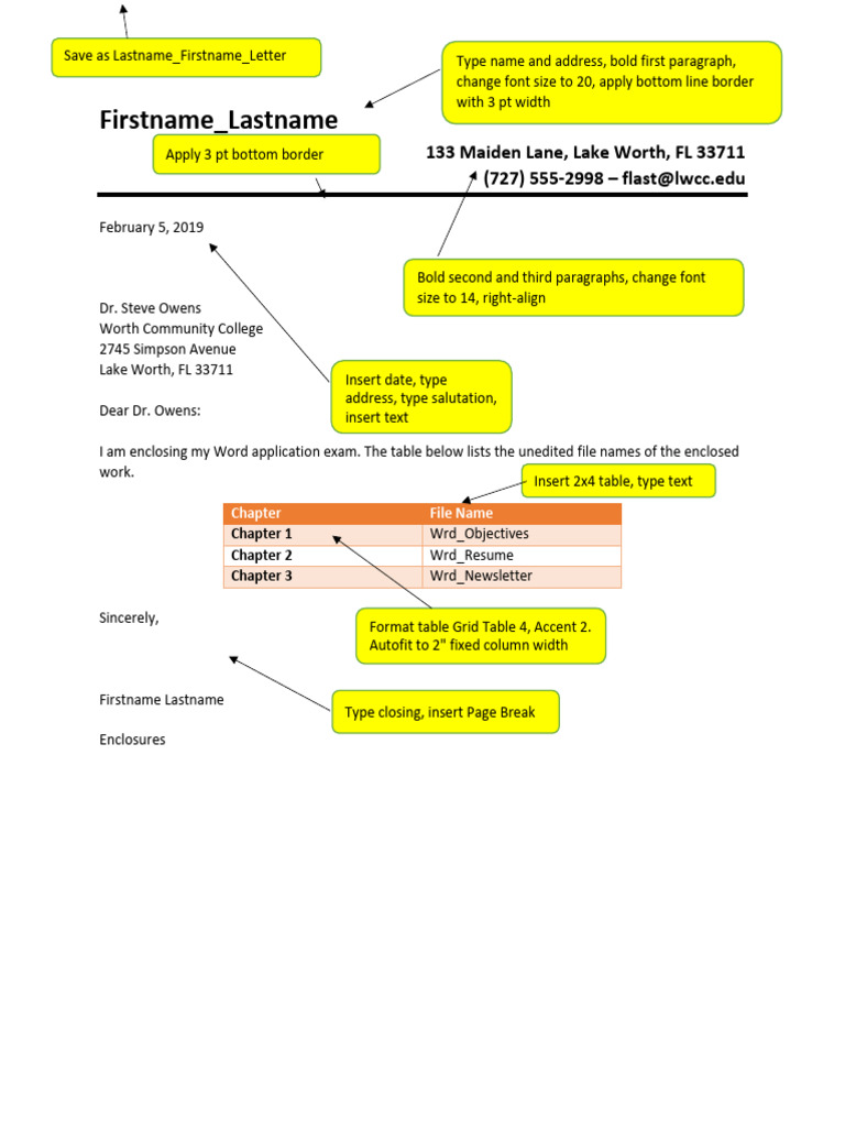 Word 2019 Exam A Ann Solution | PDF