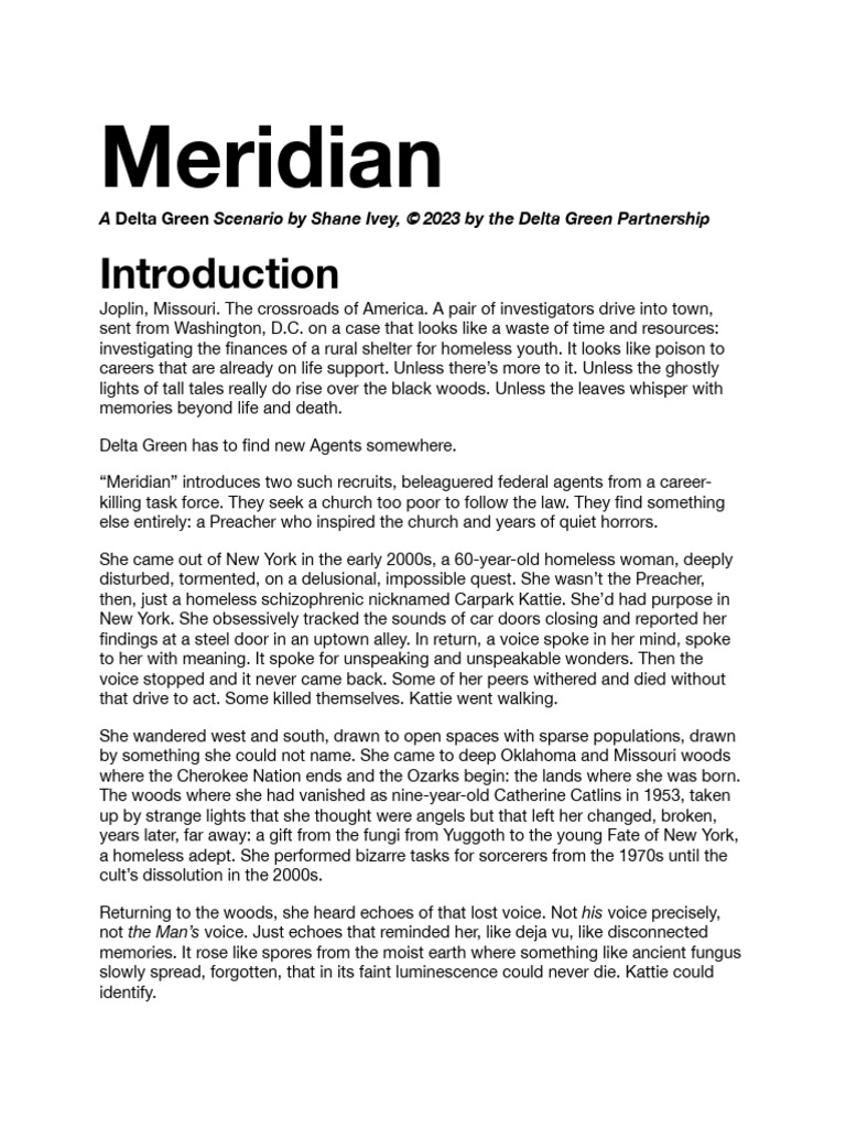 Delta Green - Meridian | PDF