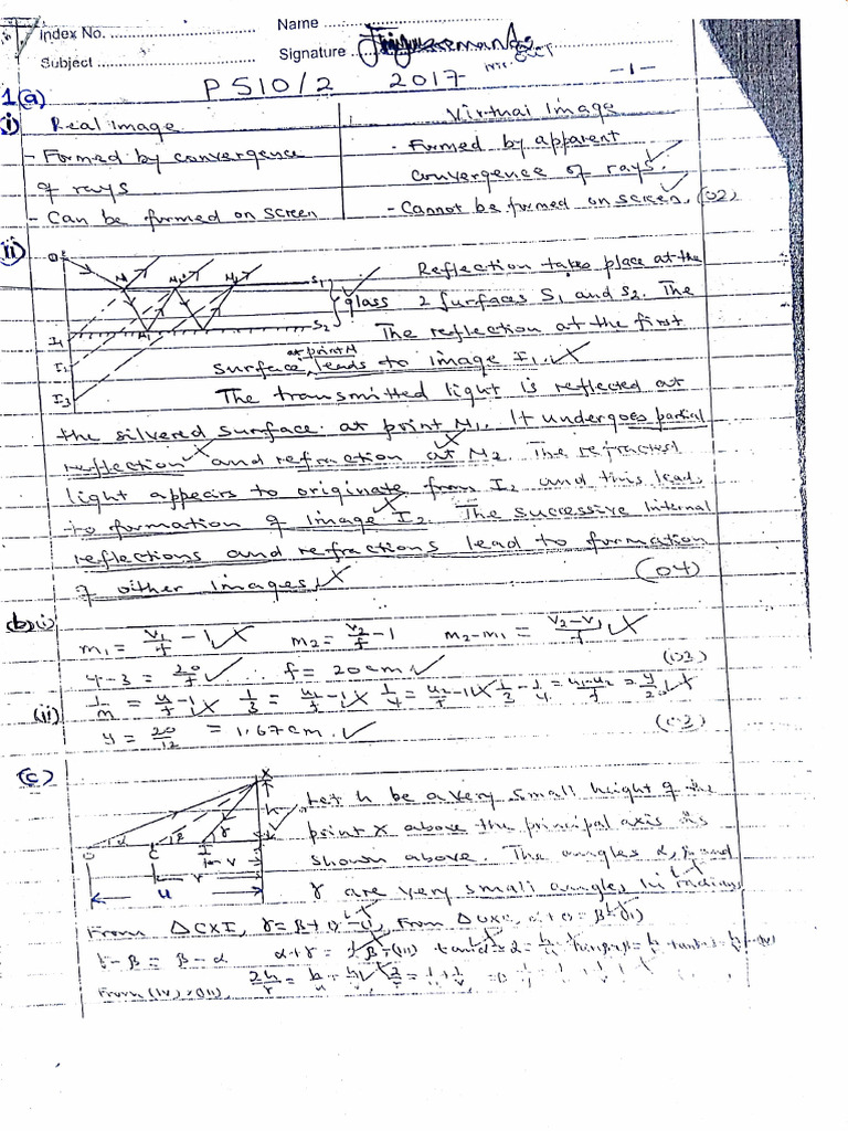 Uace Phy II 2017 | PDF