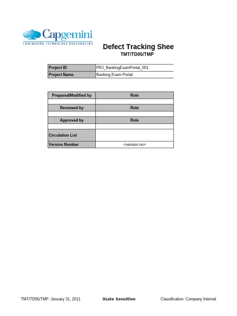 Defect Tracking Updated Ver1.1 | PDF