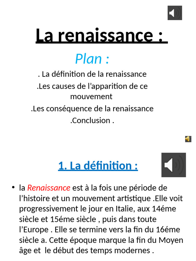 La Renaissance | PDF