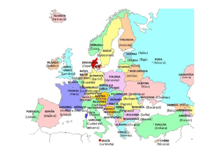 Mapa Politico Europa Completo | PDF