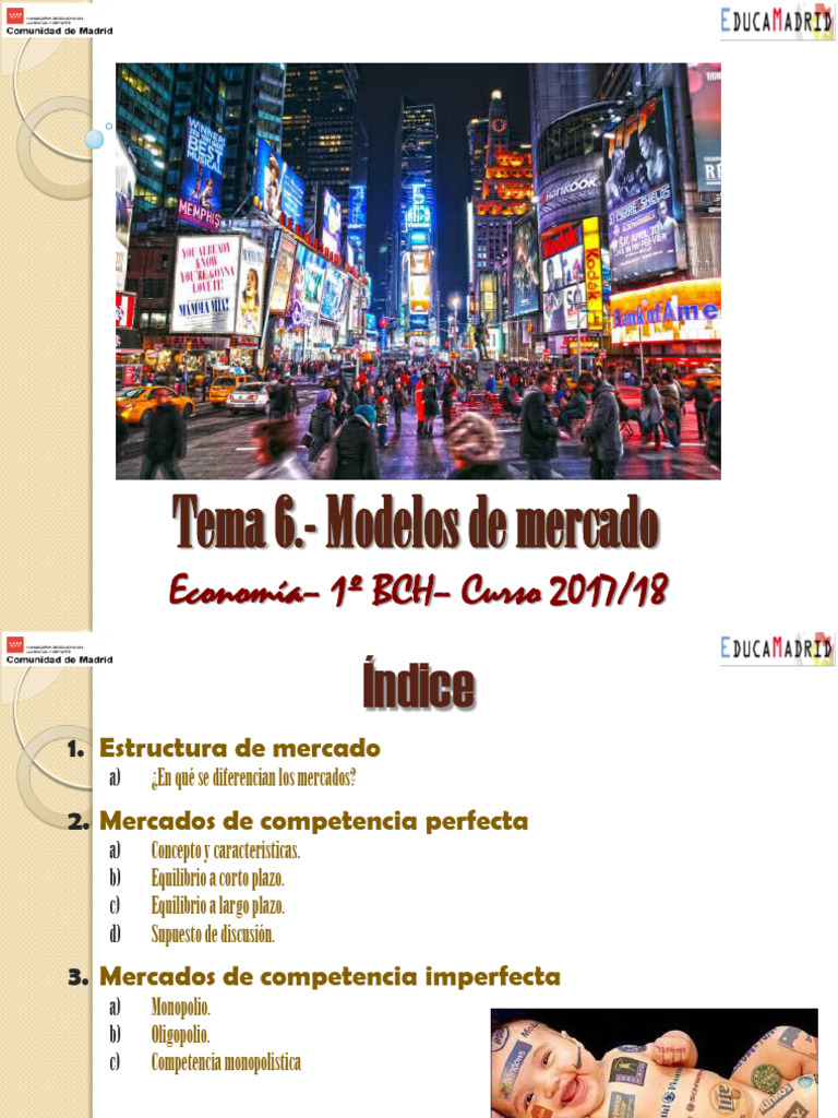 T6. - Modelos de Mercado | PDF