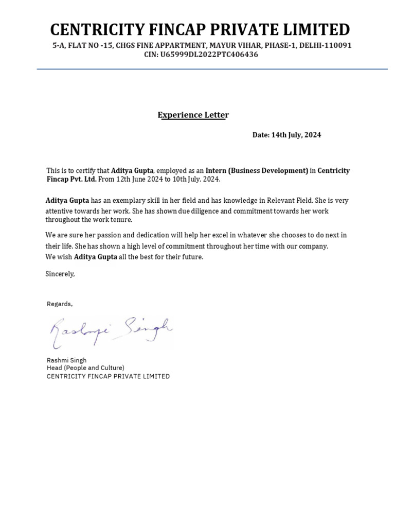 Aditya Gupta Certificate | PDF