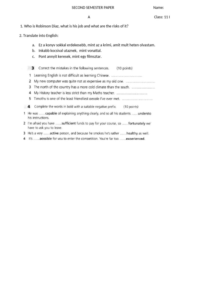 FCE Gold Plus Unit 2 A B | PDF