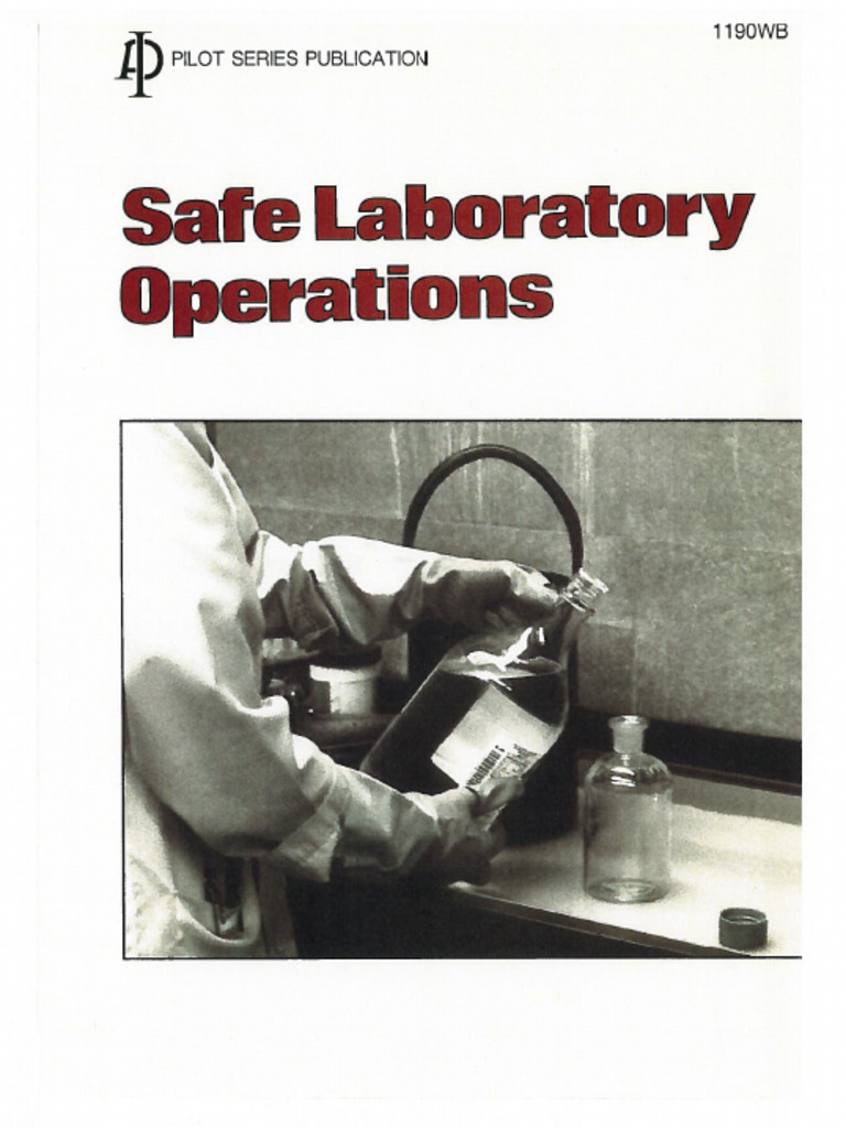 1190 - Safe Laboratory Operations | PDF