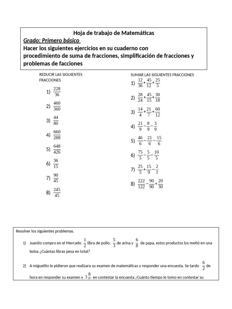 Ejercicios de Matematicas | PDF