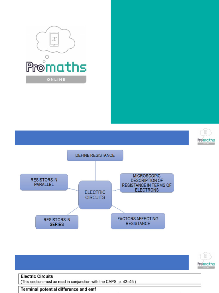 Electric Circuits and MECHANICS | PDF | Electrical Resistance And ...