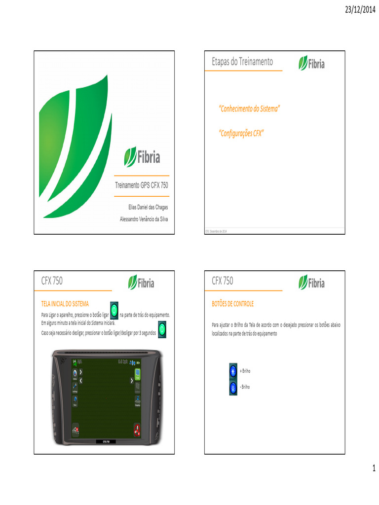 Manual Operação CFX Operadores | PDF
