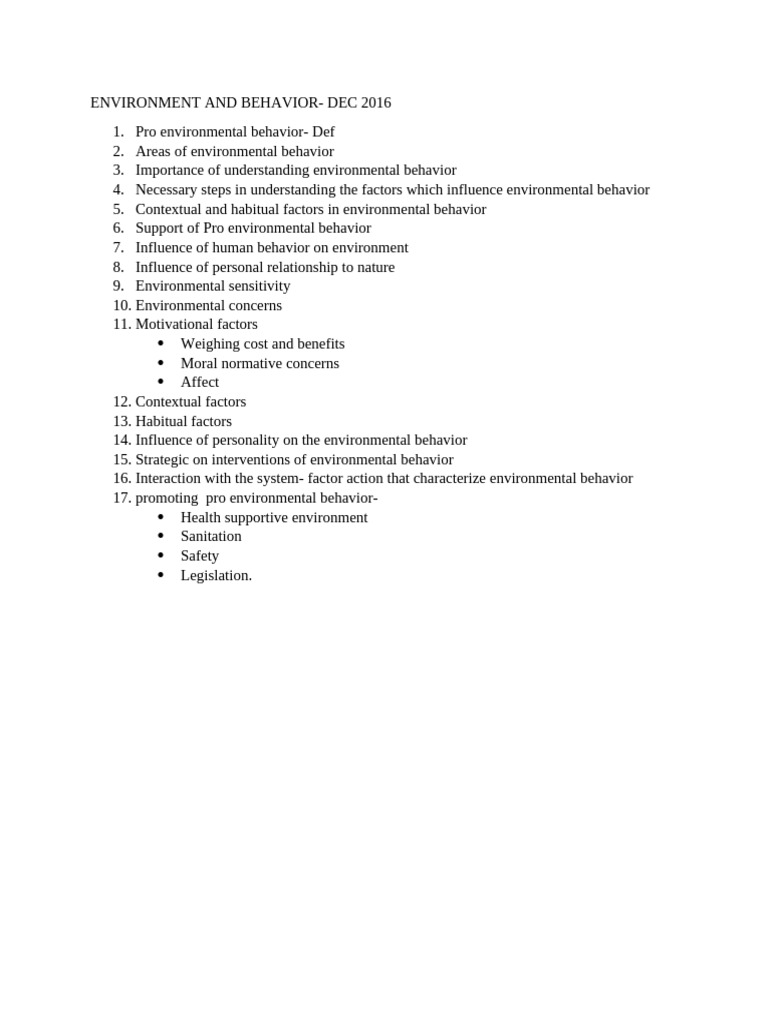 Environment and Behavior | PDF