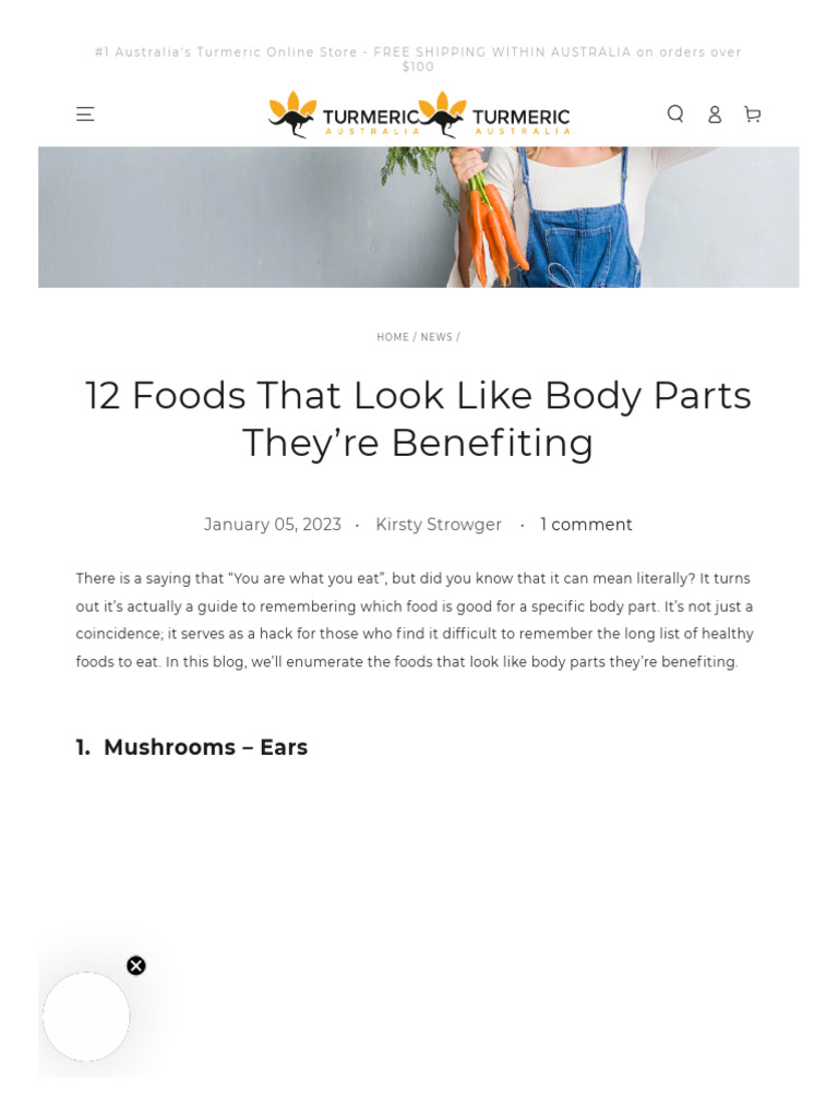 12 Foods That Look Like Body Parts They're Benefiting | PDF