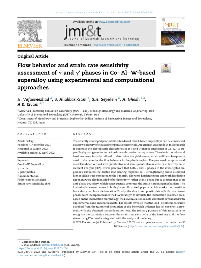 A Ghosh 2022 JMRT | PDF | Technology & Engineering