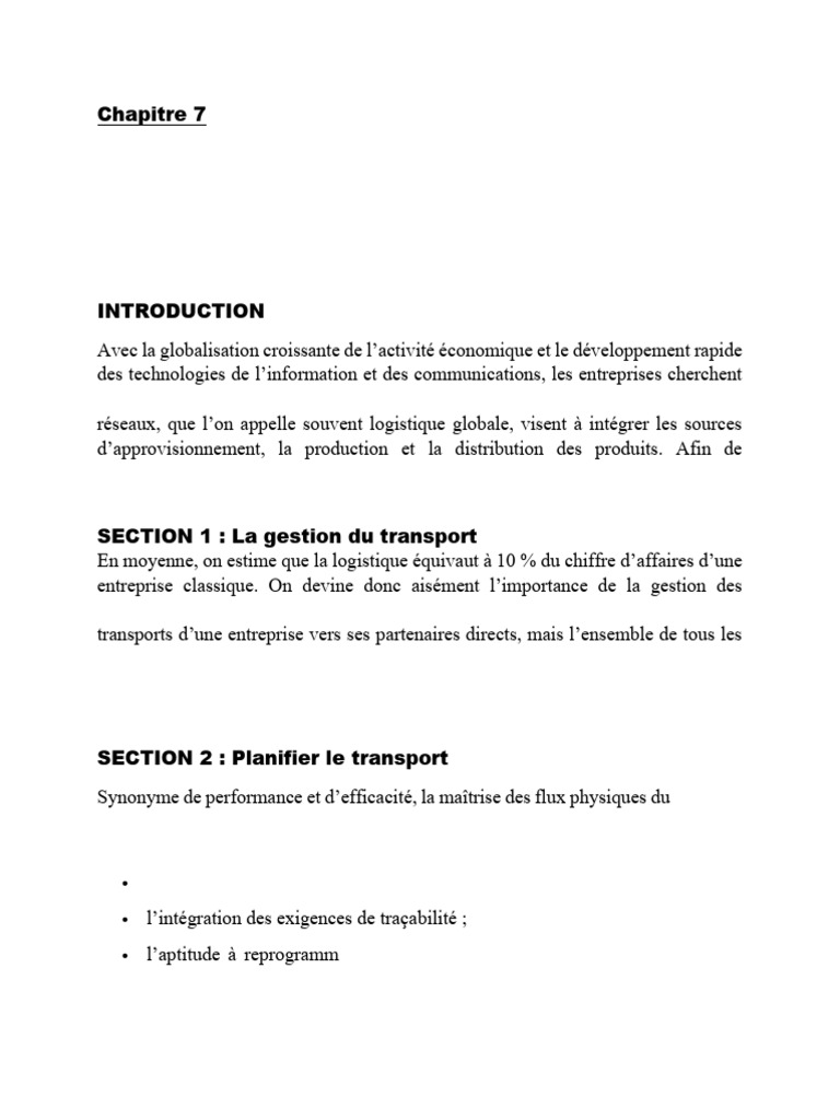 Chapitre Vii SCM L2 Intec Sup 2022-2023 | PDF