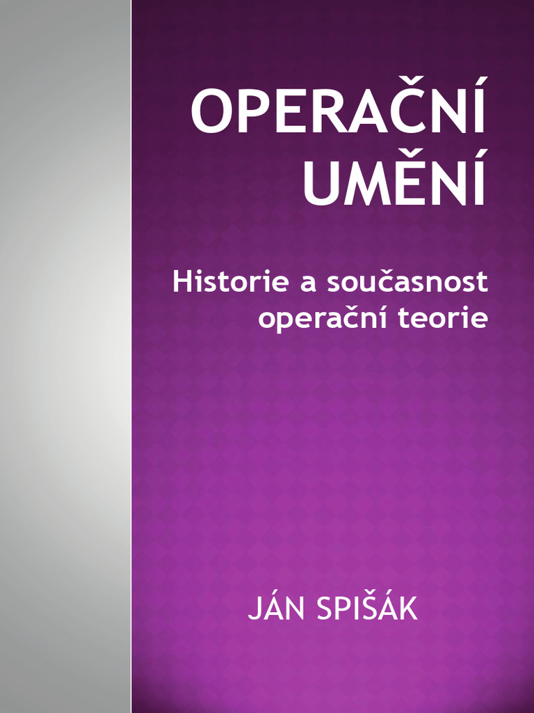 Operacni Umeni - Nepovinná Literatura | PDF
