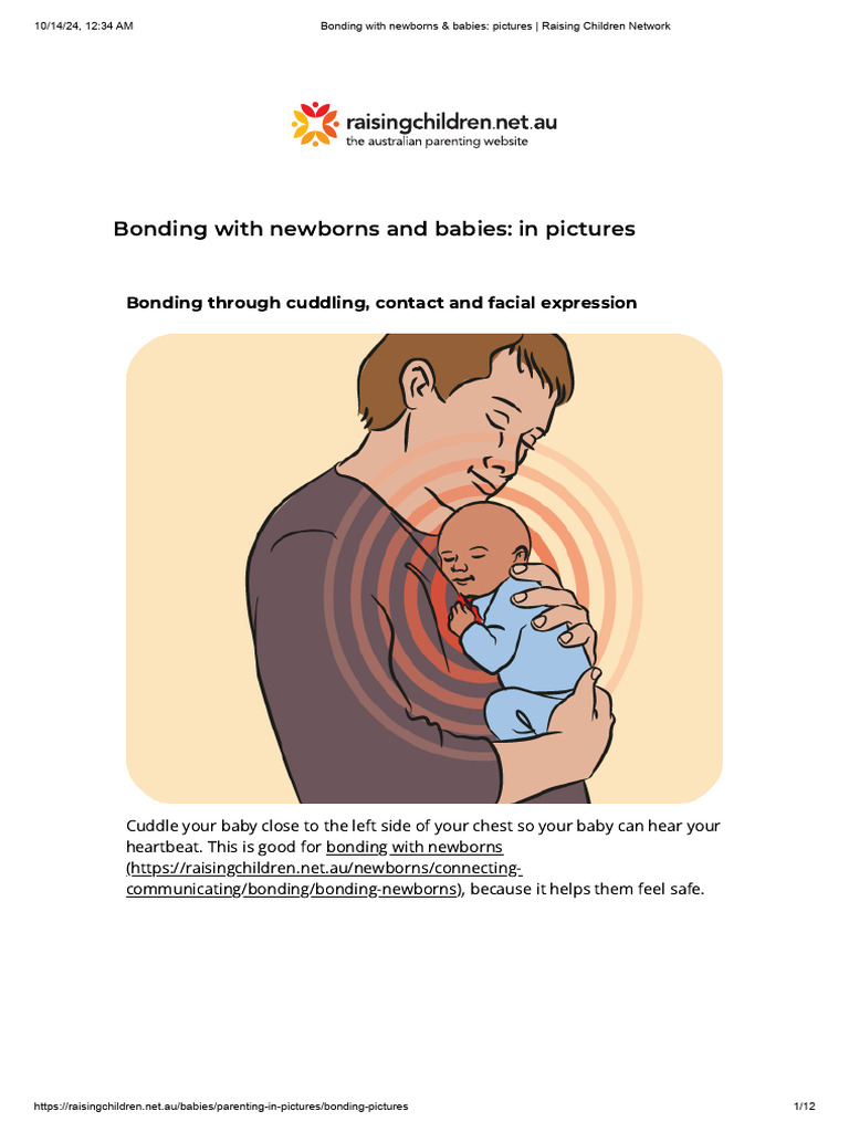 Bonding With Newborns & Babies - Pictures - Raising Children Network | PDF