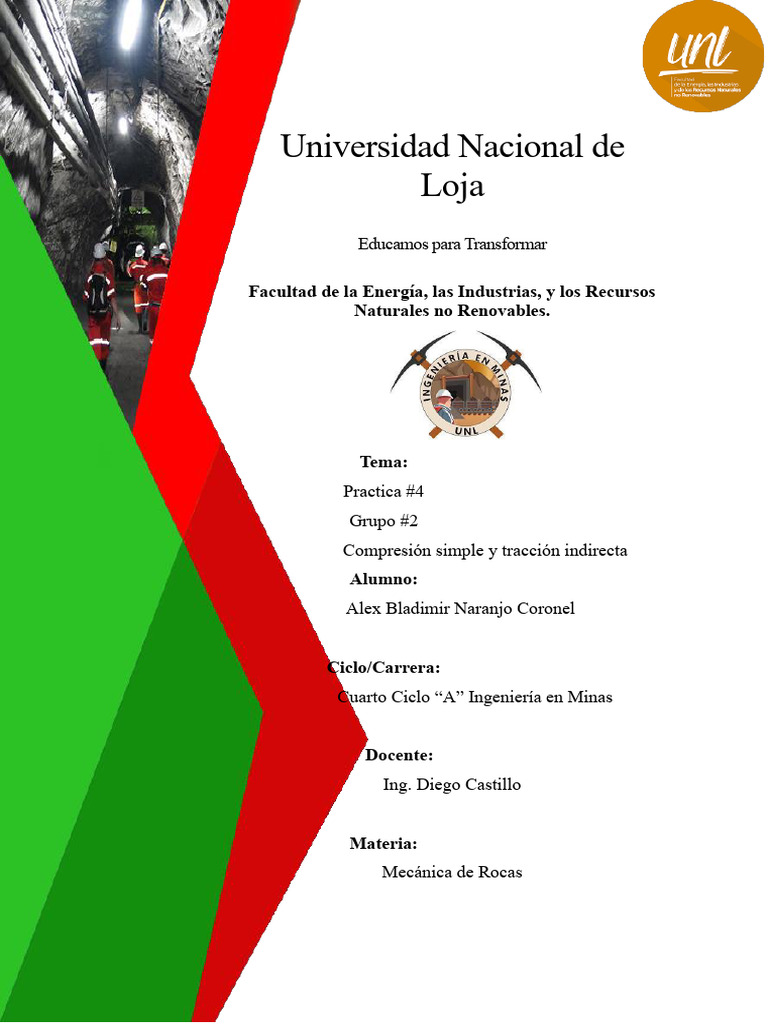 Alex - Naranjo - Practica 4 - Mecanica - de - Rocas - U2. | PDF