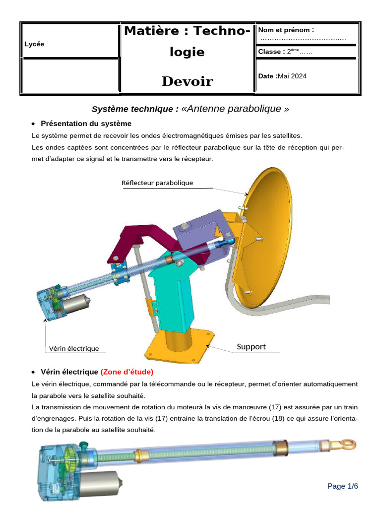 Devoir de Révision 2AS | PDF