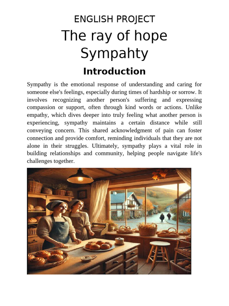 The Ray of Hope Sympahty | PDF | Sympathy | Self-Improvement